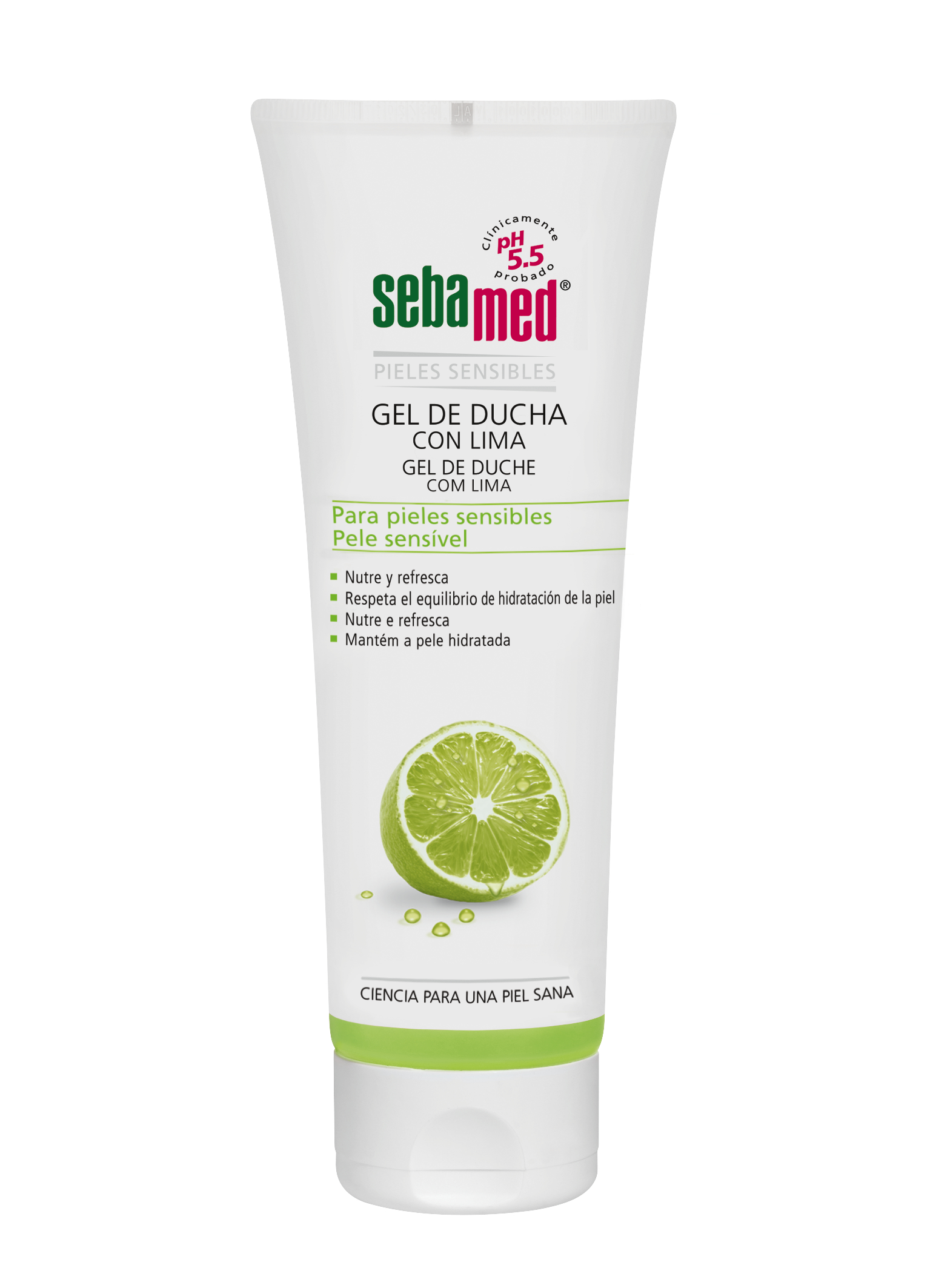 Já conhece o novo gel duche com extrato de lima para peles sensíveis ...