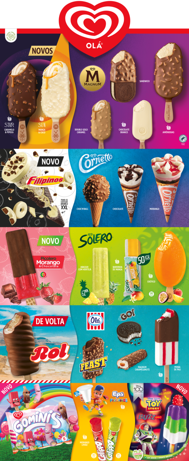 Rol, Magnum e Cornetto de… Filipinos: descubra os novos gelados da Olá ...